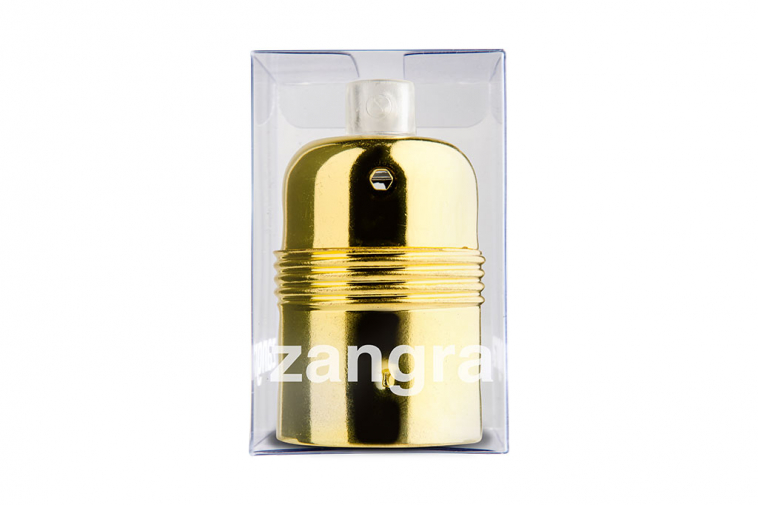 Gold-coloured metallic socket | zangra