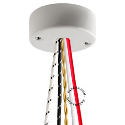 Practical ceiling rose for 5 cables | zangra