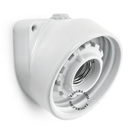 Outdoor or bathroom porcelain wall light replacement base | zangra