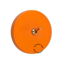 Orange light switches in my interior | zangra
